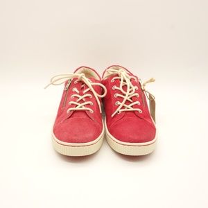 Born | Shoes | Nwt Born Tamara Red Suede Leather Sneaker | Poshmark